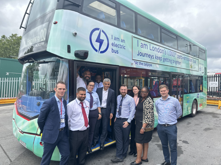 Mayor Sadiq Khan Launches London’s 1000 Electric Bus At Edgware Garage ...